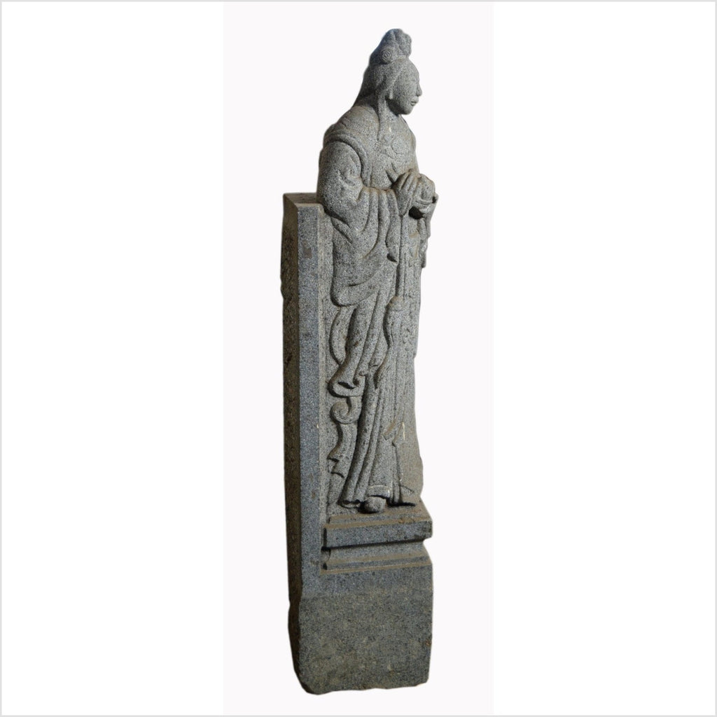 Chinese Hand-Carved Stone Guardian Sculpture | FEA Home