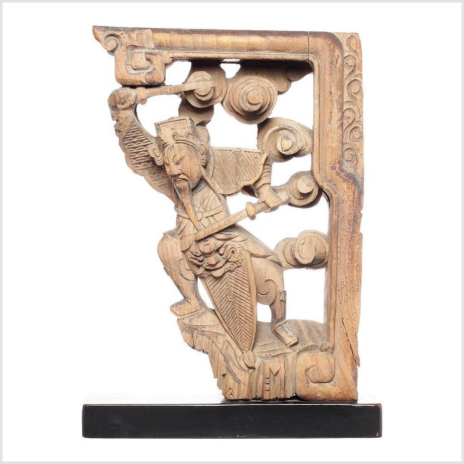 Pair of 18th Century Chinese Hand-Carved Temple Corbels | FEA Home